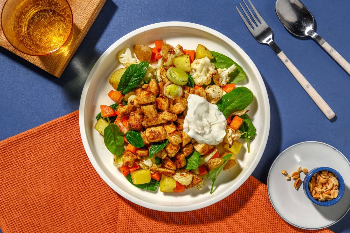 Glazed Indian Chicken & Roast Veggie Medley Recipe | HelloFresh