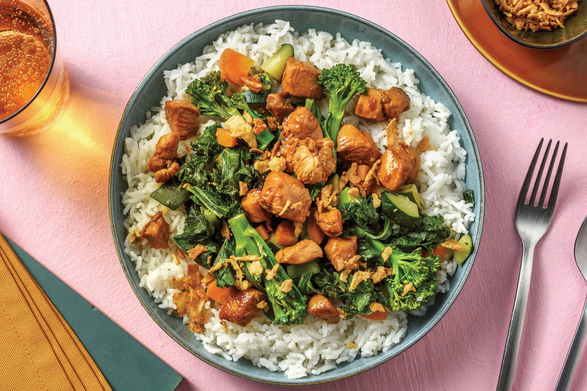 Quick Honey-Soy Chicken & Basmati Rice Recipe | HelloFresh