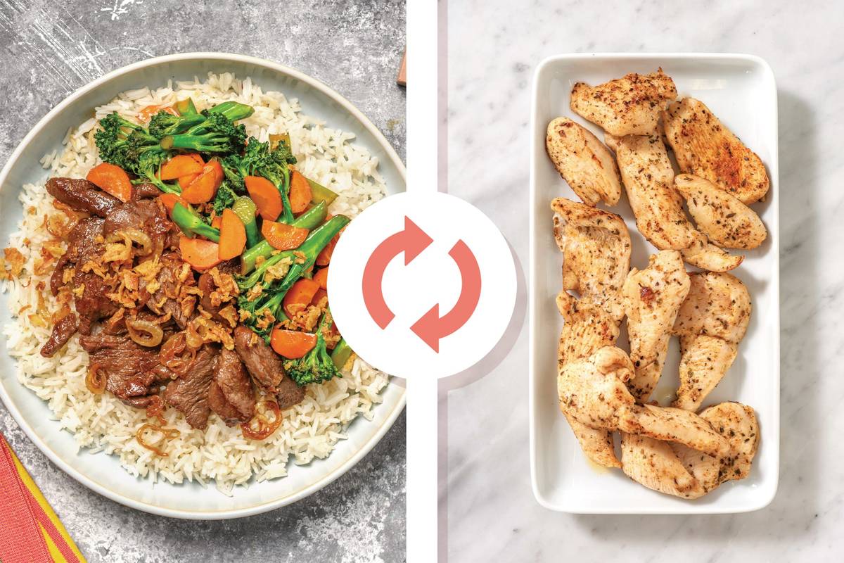 Japanese Chicken & Garlic Rice Bowl Recipe | HelloFresh