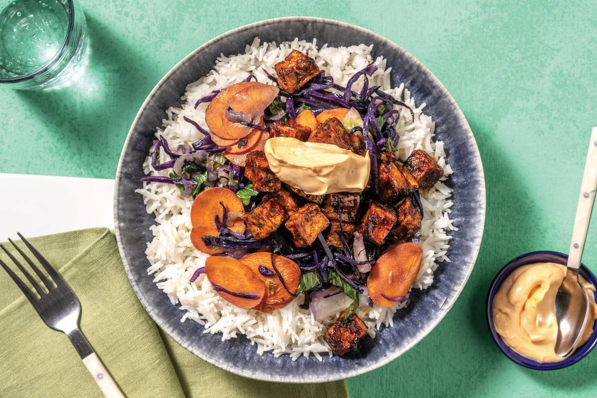 Korean-Style Tofu & Garlic Rice Recipe | HelloFresh