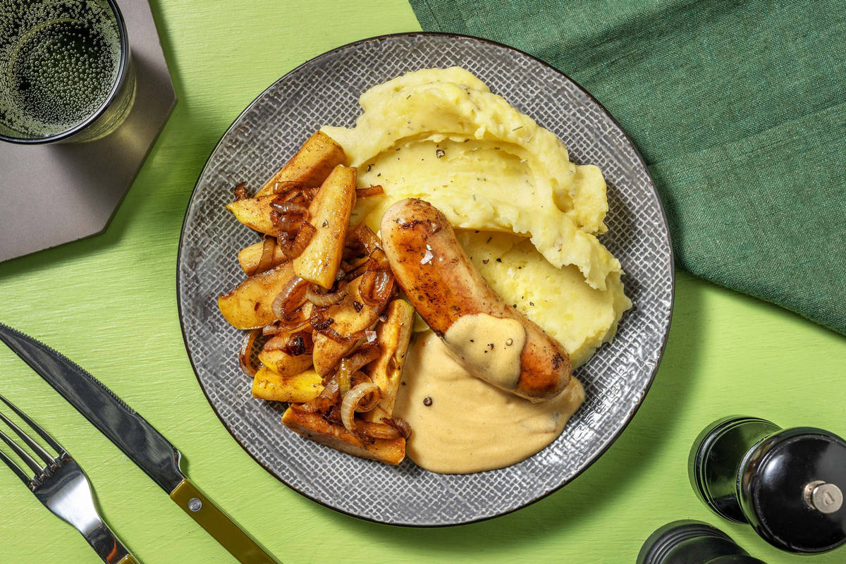 Le traditionnel boudin blanc aux pommes Recette | HelloFresh