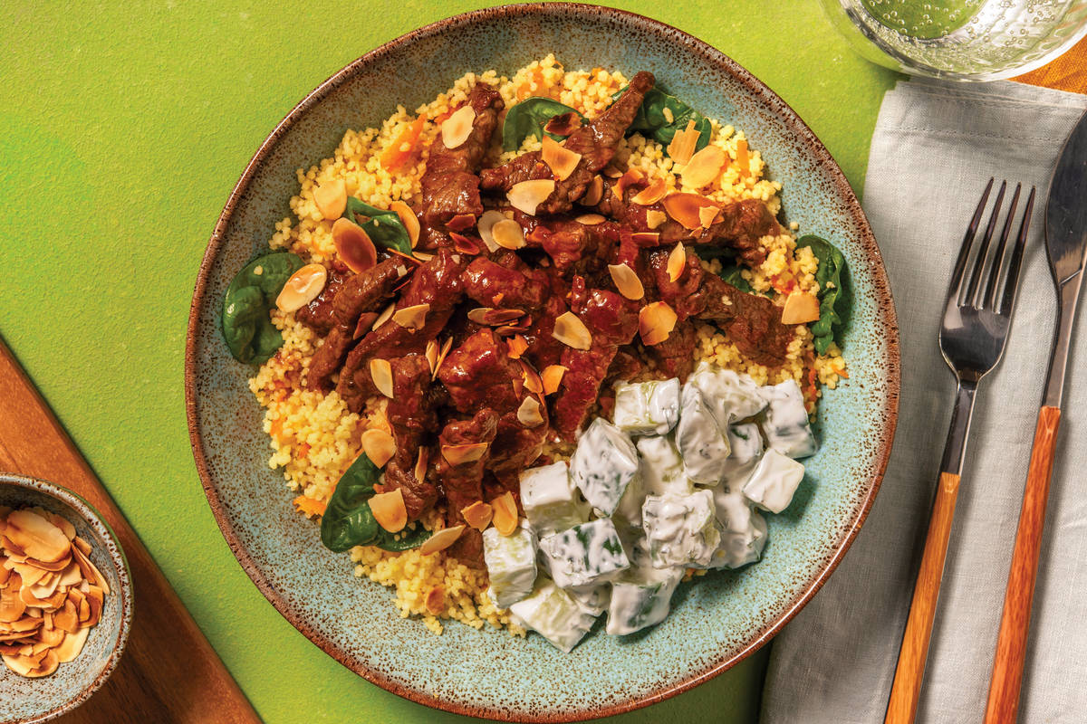 Easy Mango-Glazed Mumbai Beef Strips Recipe | HelloFresh