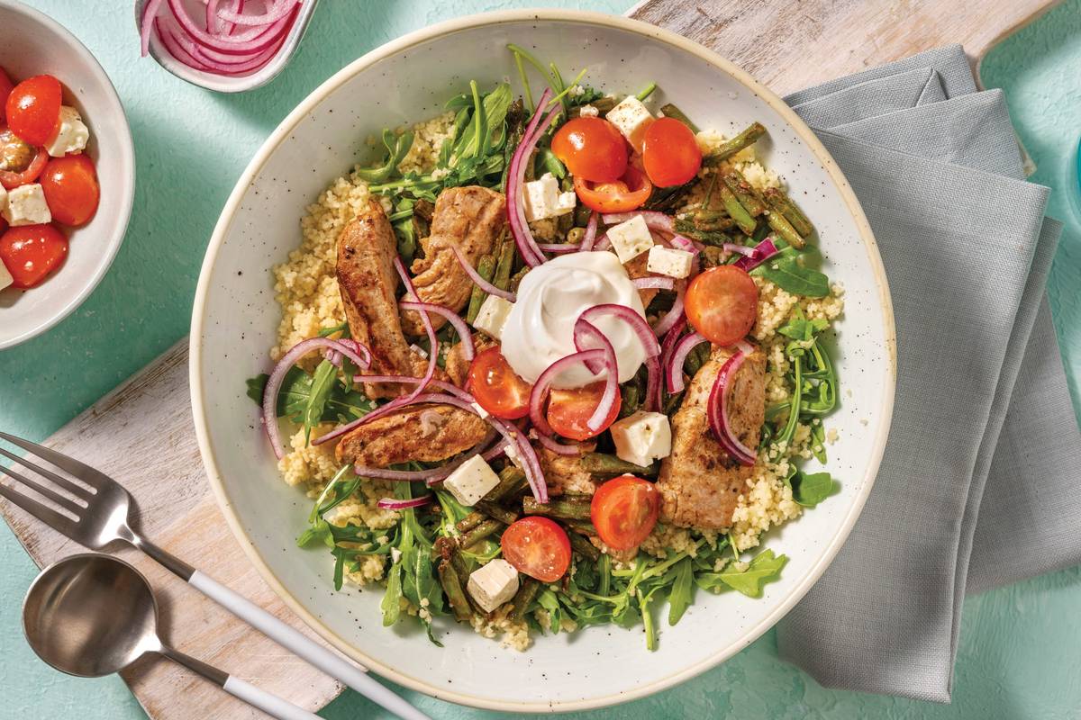 Mediterranean Chicken Couscous Bowl Recipe | HelloFresh