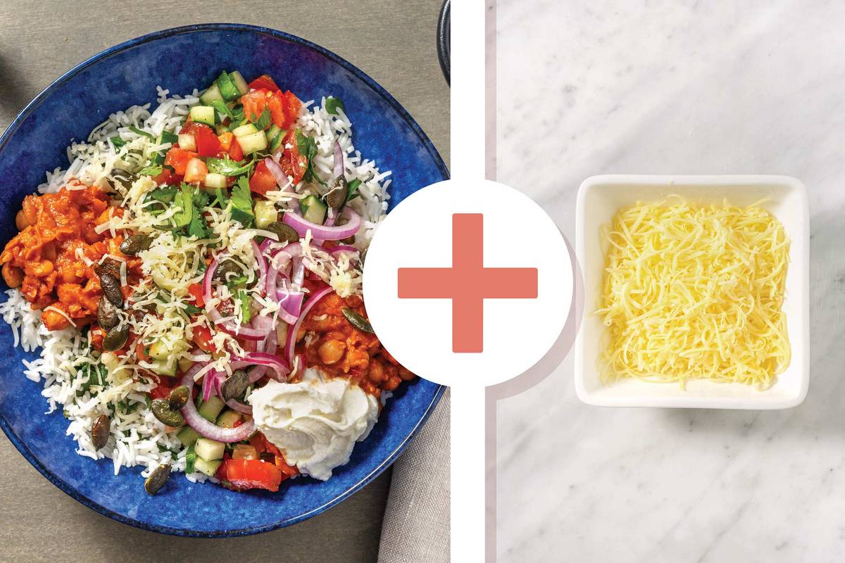 Mexican Smashed Chickpea Rice Bowl Recipe | HelloFresh