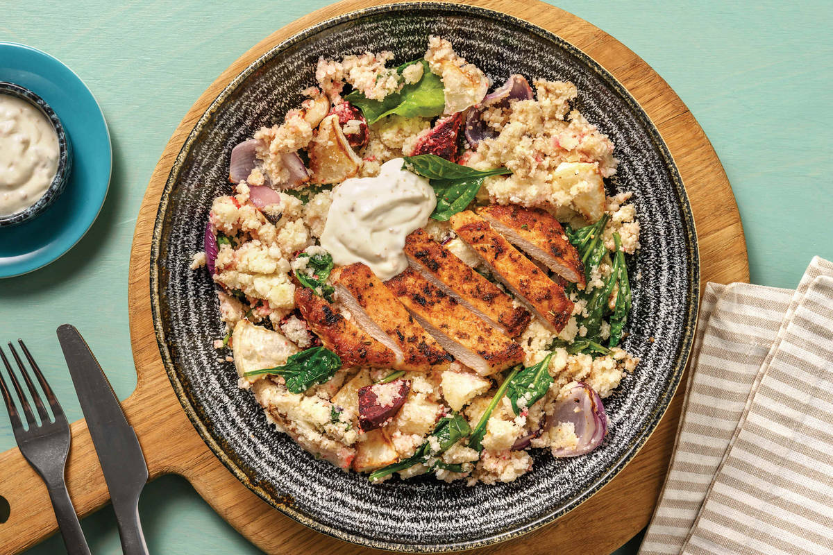 Middle Eastern Honey Pork & Cauliflower Rice Recipe | HelloFresh