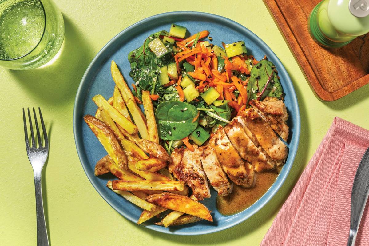 Ponzu-Ginger Chicken & Fries Recipe | HelloFresh