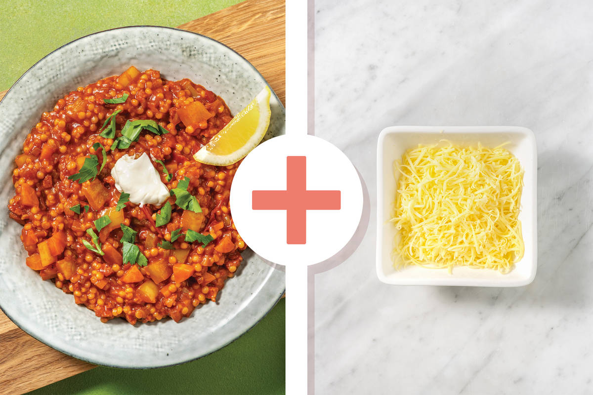 One-Pan Cheesy Spanish Chorizo & Couscous Stew Recipe | HelloFresh