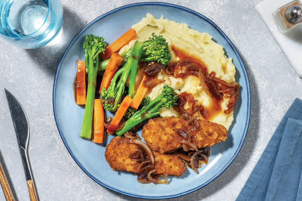 Plant-Based Chicken & Potato Mash Recipe | HelloFresh