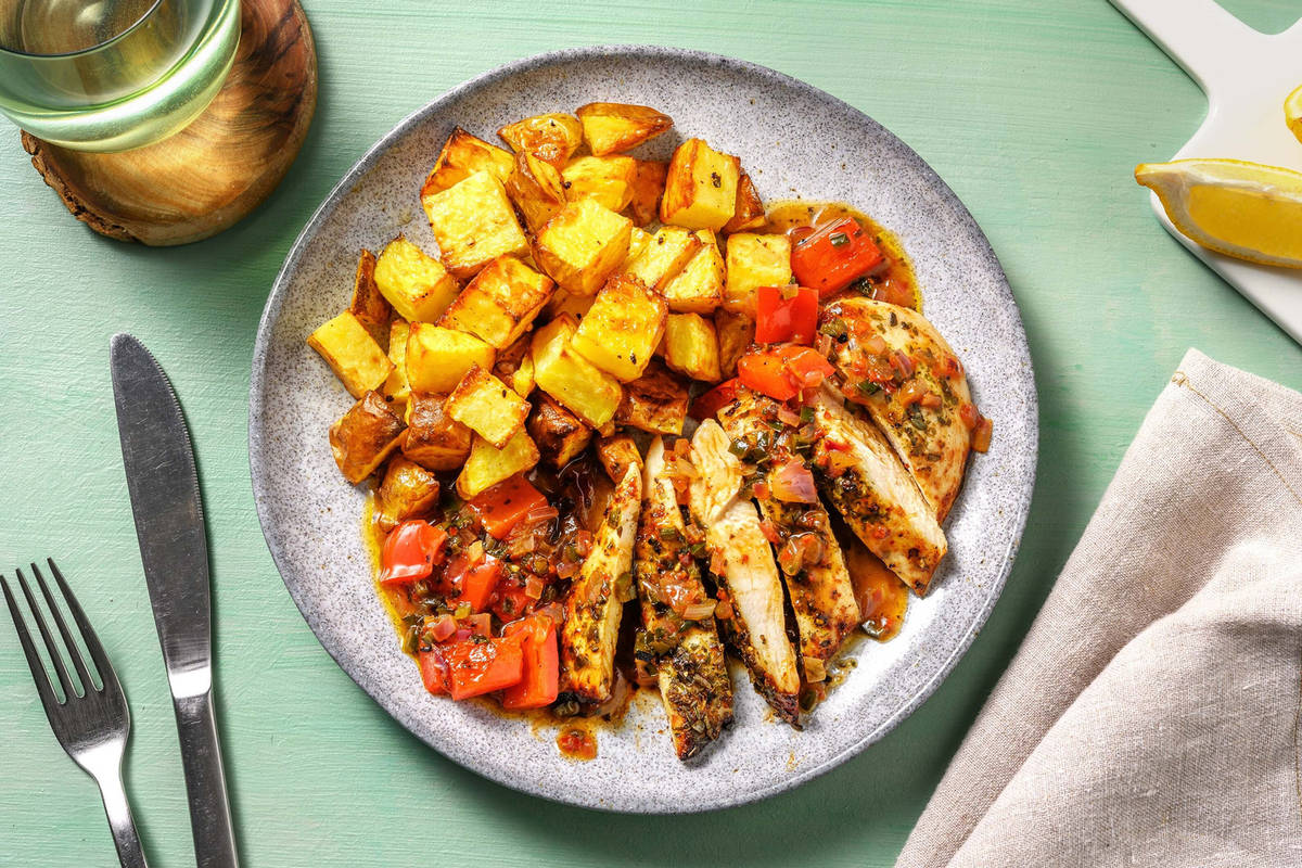 Italian Chicken and Lemony Pepper Sauce Recipe | HelloFresh