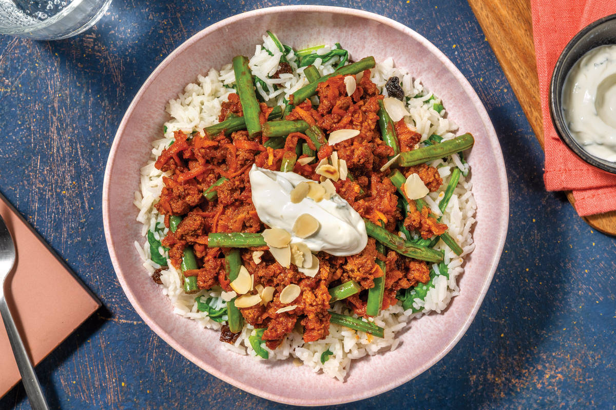 Ras El Hanout Lamb & Currant Rice Bowl Recipe | HelloFresh