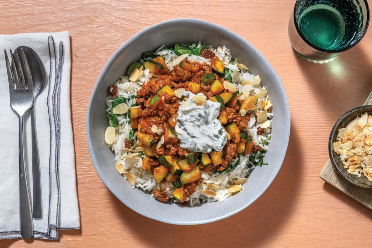 Ras El Hanout Lamb & Currant Rice Bowl Recipe | HelloFresh