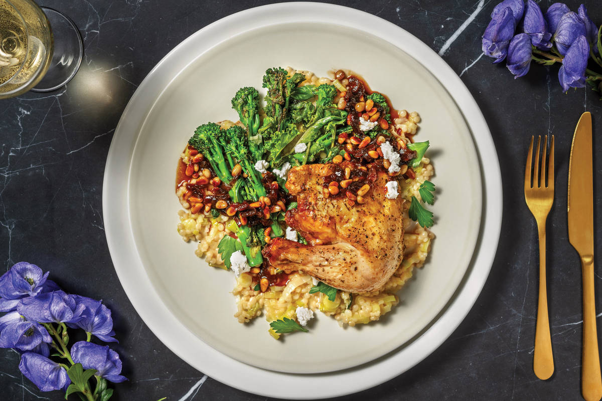 Sicilian-Style Roast Chicken & Israeli Couscous Recipe | HelloFresh