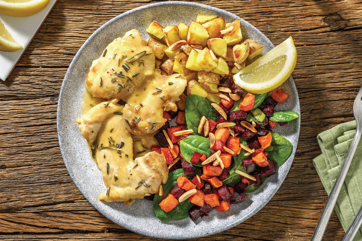 Sticky Mustard & Rosemary Chicken Recipe | HelloFresh