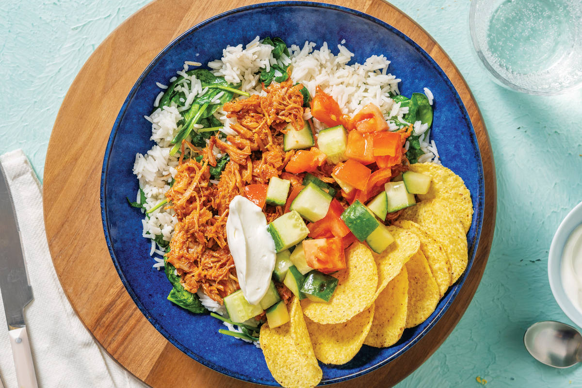 Easy Tex-Mex Pulled Pork Rice Bowl Recipe | HelloFresh