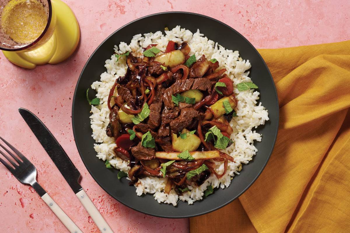 Easy Thai-Style Beef & Oyster Sauce Stir-Fry Recipe | HelloFresh