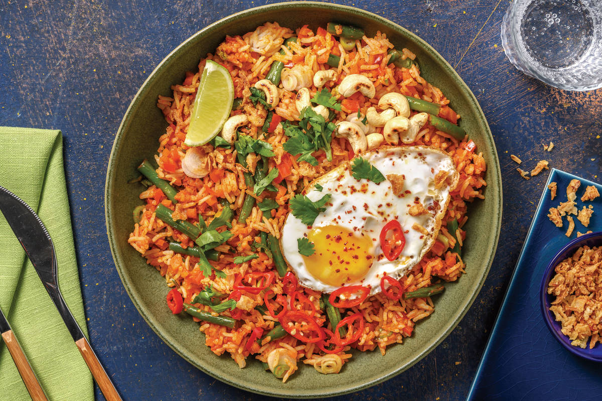Thai Red Curry Veggie Fried Rice Recipe | HelloFresh