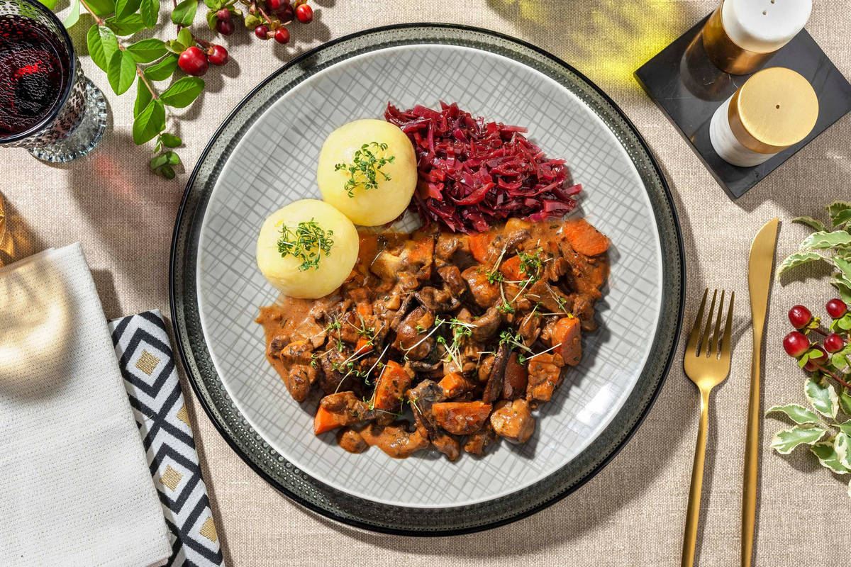 Vegetarisches Maronen-Pilz-Ragout Rezept | HelloFresh