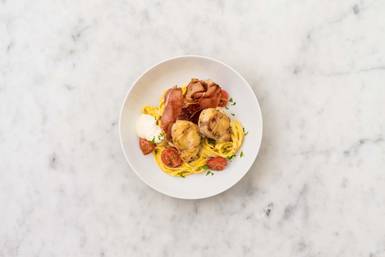 Pan Fried Monkfish with Tagliatelle Recipe | HelloFresh