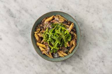 Creamy Mushroom Pasta with Bacon Lardons Recipe | HelloFresh