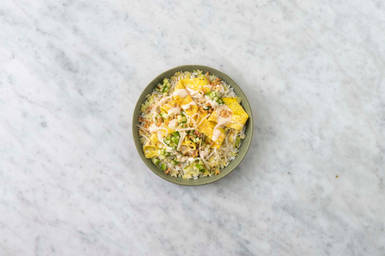 Gebakken rijst met spitskool en soja-sesamdressing Recept | HelloFresh