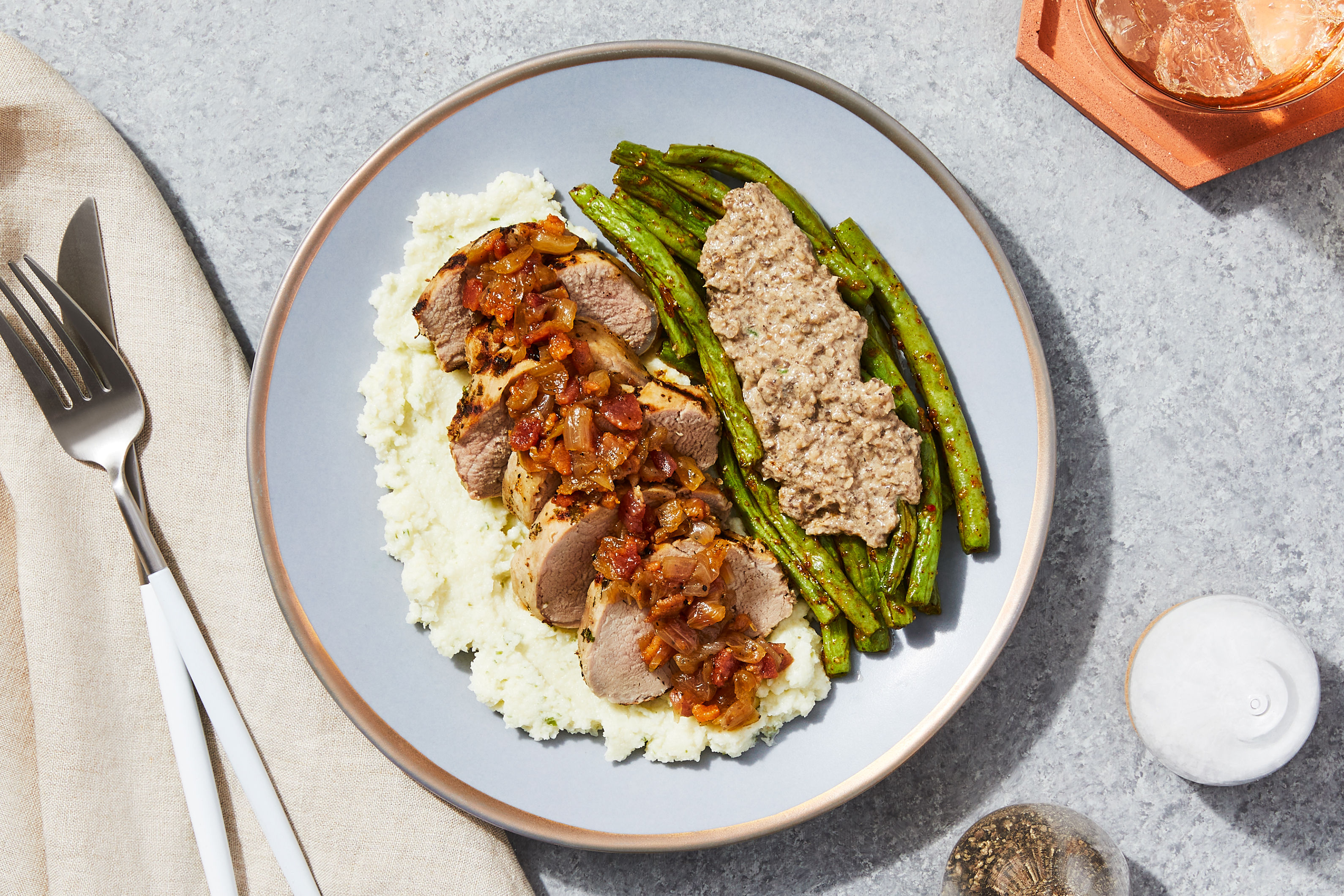 Bacon & Onion Pork Tenderloin Recipe | HelloFresh