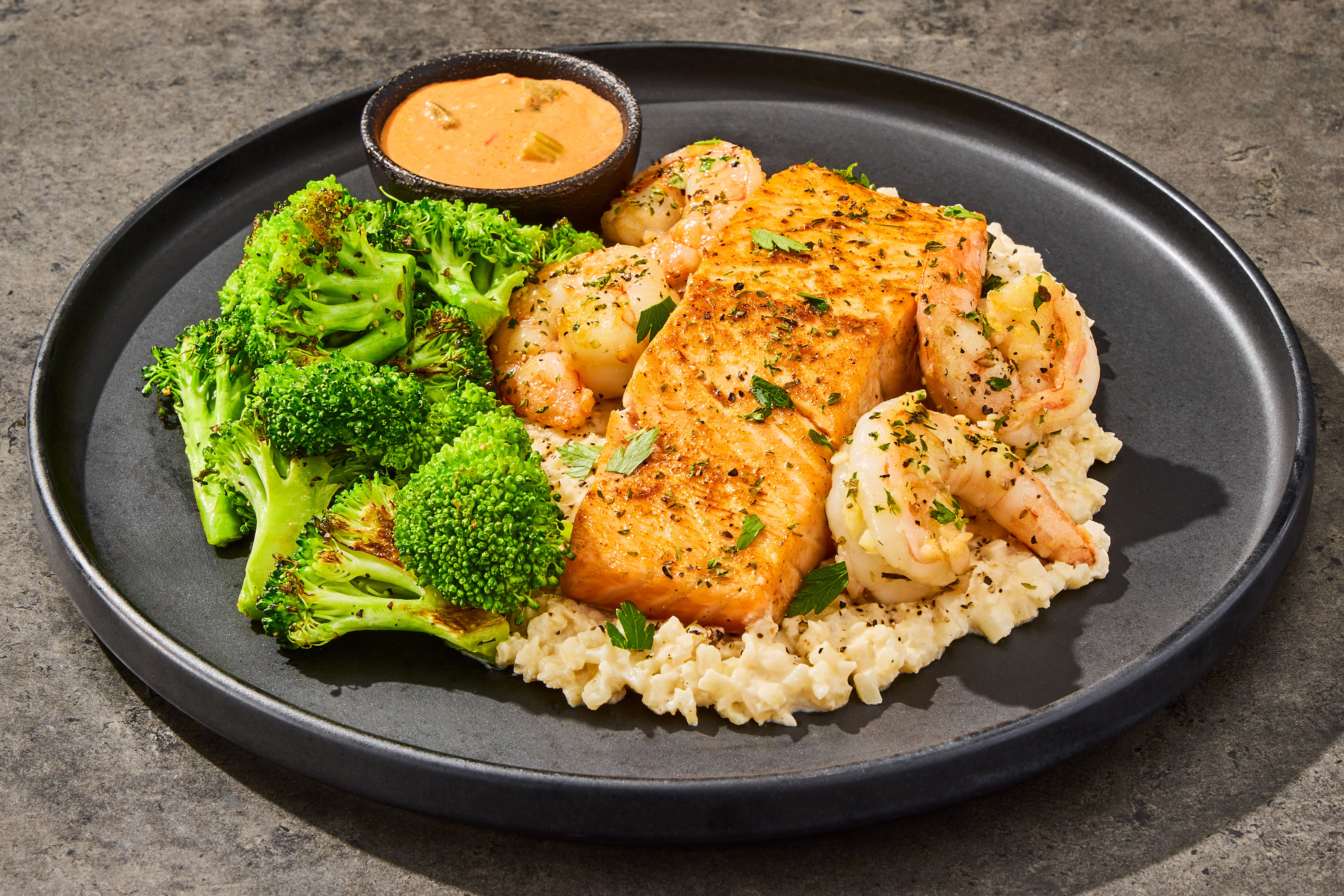 Cajun-Spiced Salmon & Shrimp Recipe | HelloFresh