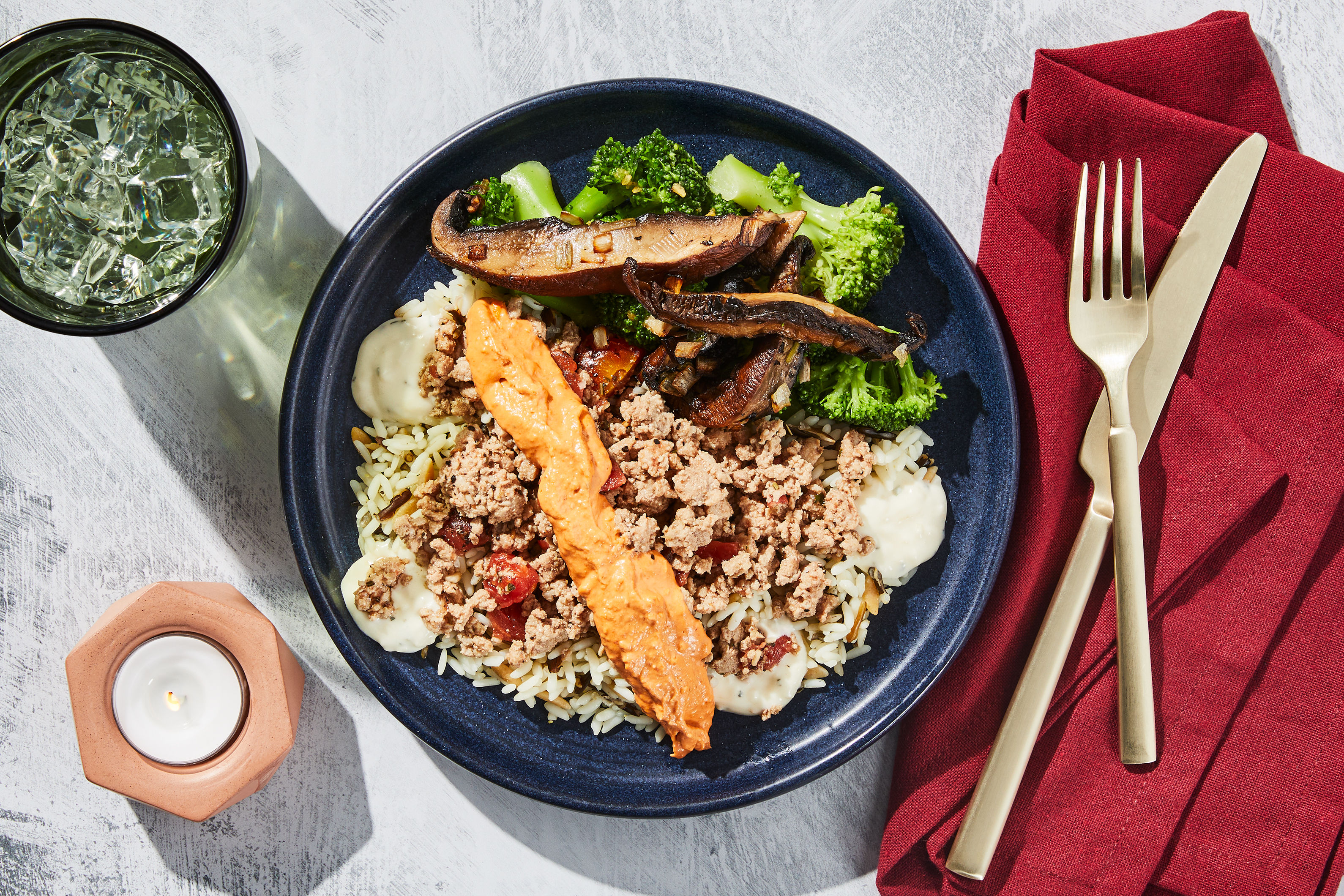 Goat Cheese & Tomato Cream Ground Turkey Recipe | HelloFresh