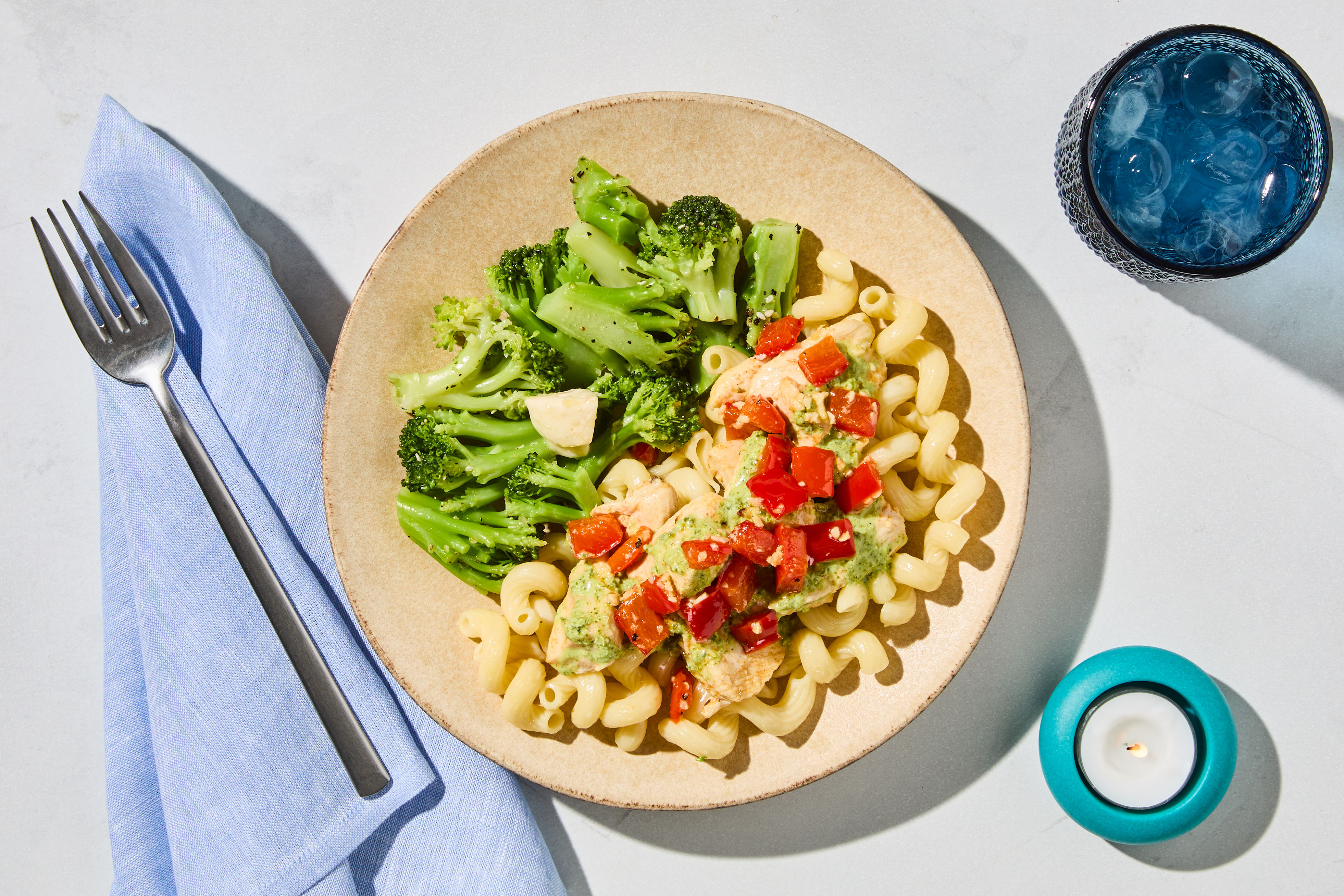 Smoky Chicken & Poblano Cream Cavatappi Recipe | HelloFresh