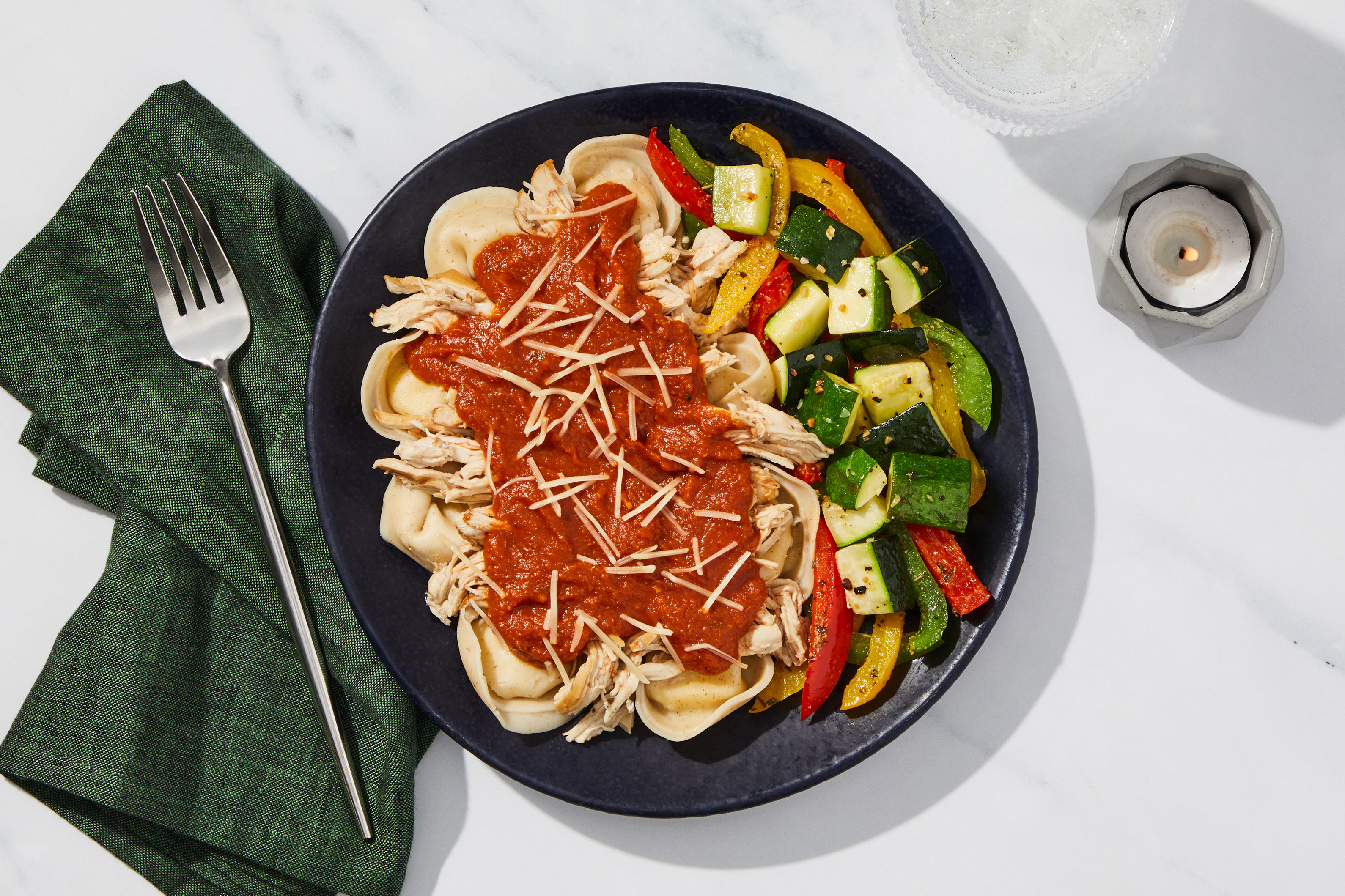 Chicken Thigh Marinara Tortellini Recipe | HelloFresh