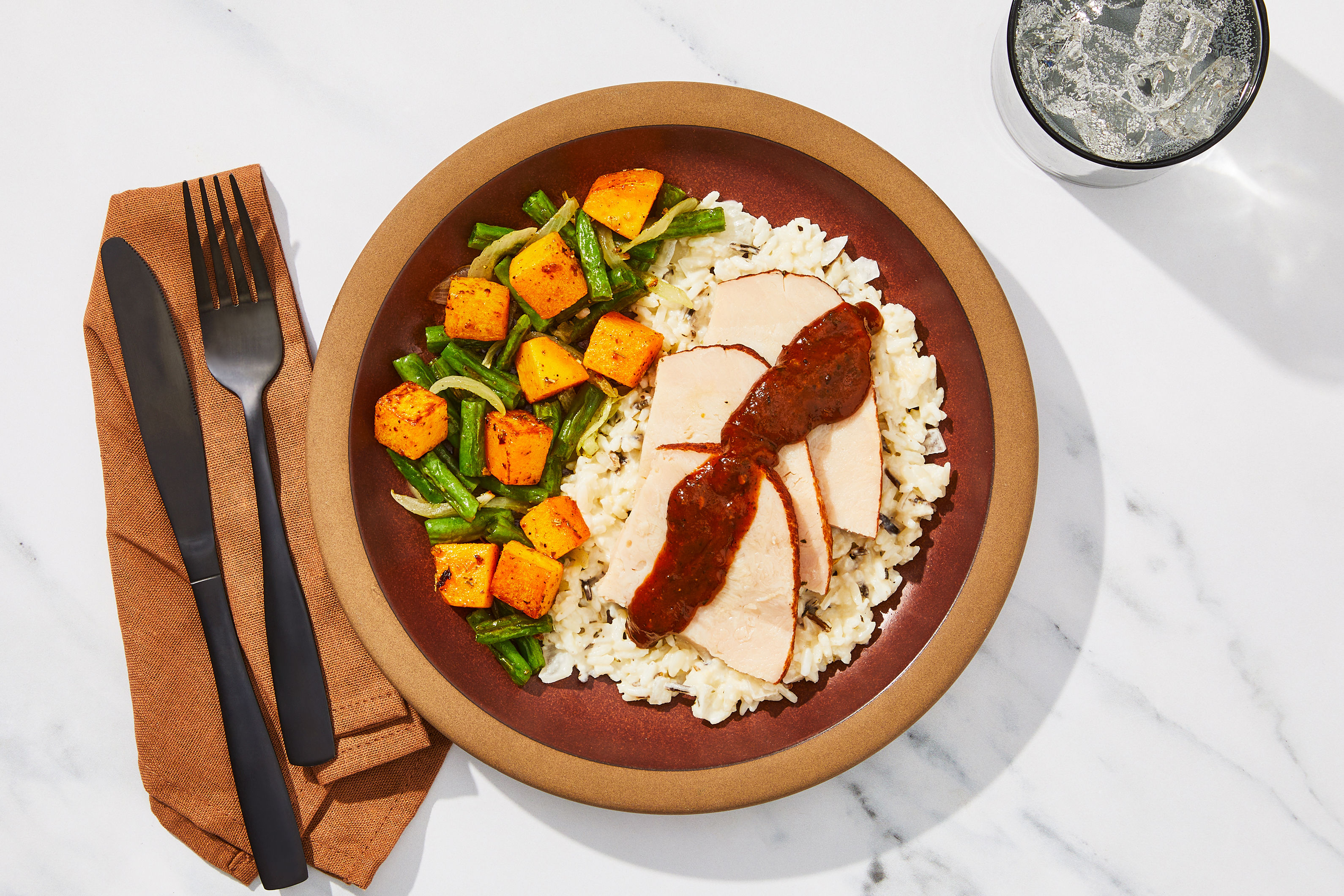 Turkey Jus Lie & Creamy Wild Rice Recipe | HelloFresh