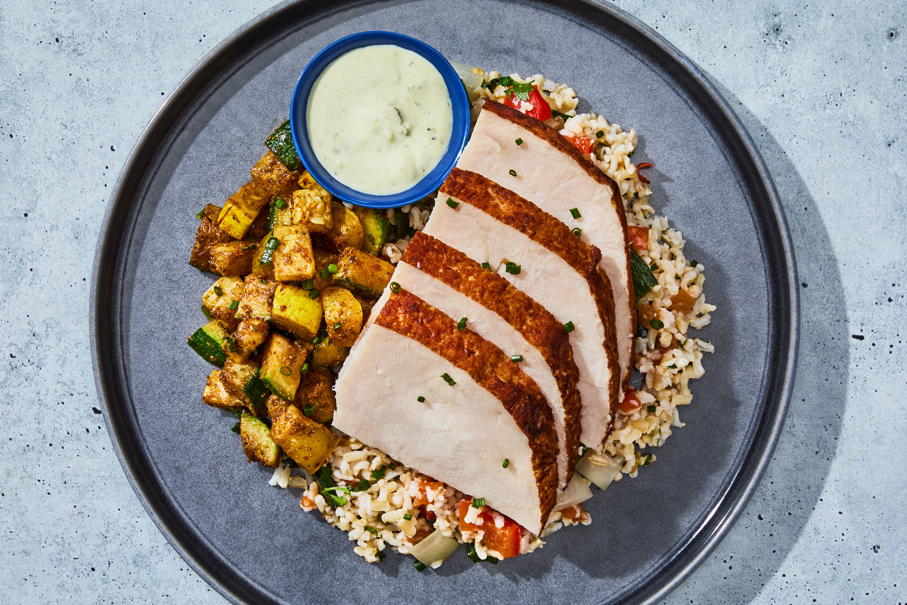 Roasted Turkey & Poblano Cream Recipe | HelloFresh