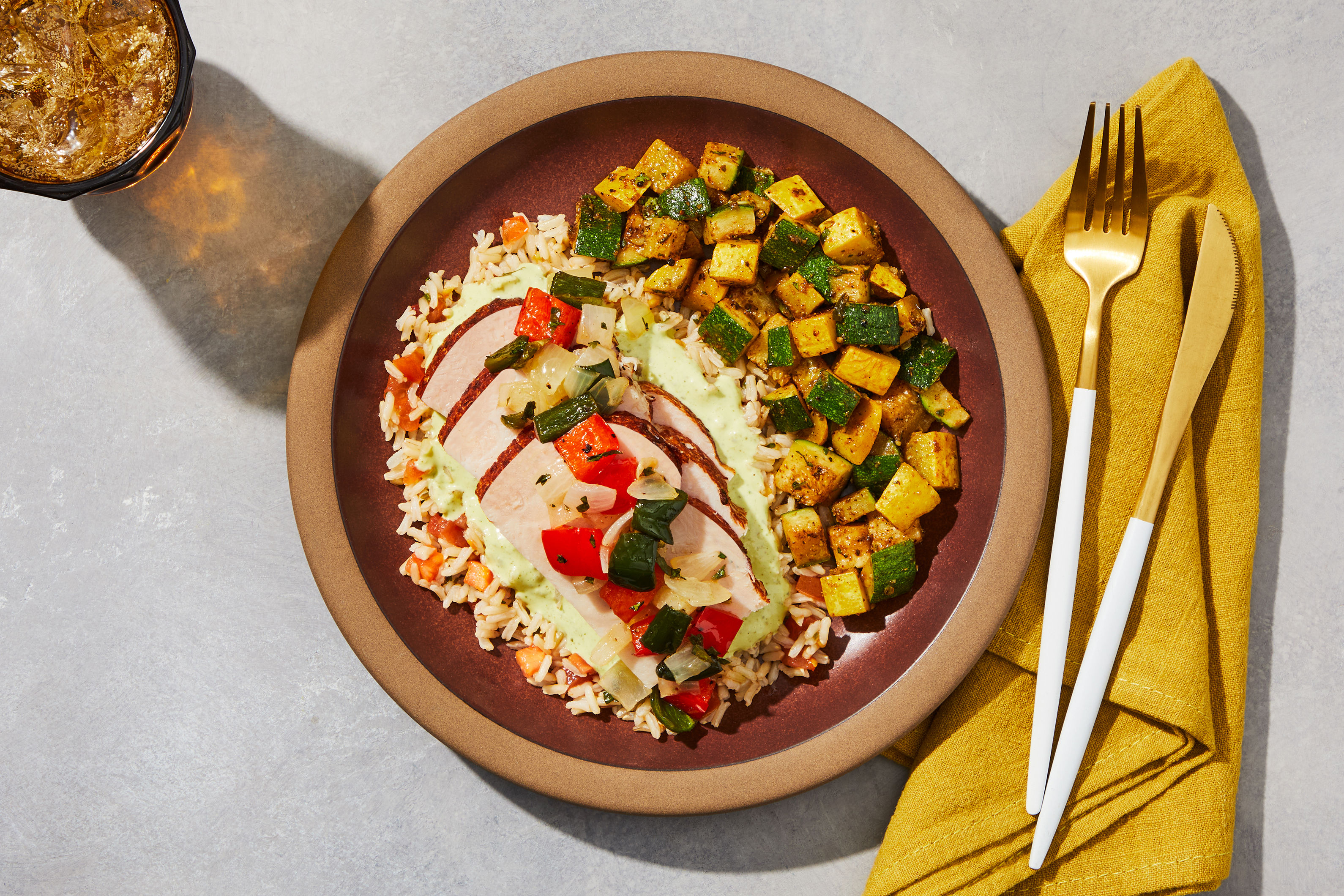 Roasted Turkey & Poblano Cream Recipe | HelloFresh
