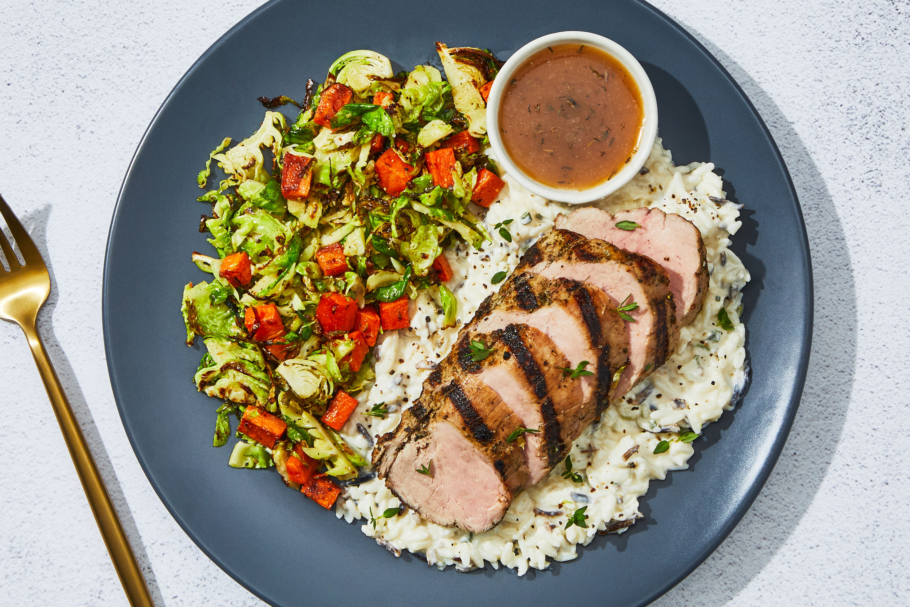Pork Tenderloin Jus Lie & Wild Rice Recipe | HelloFresh