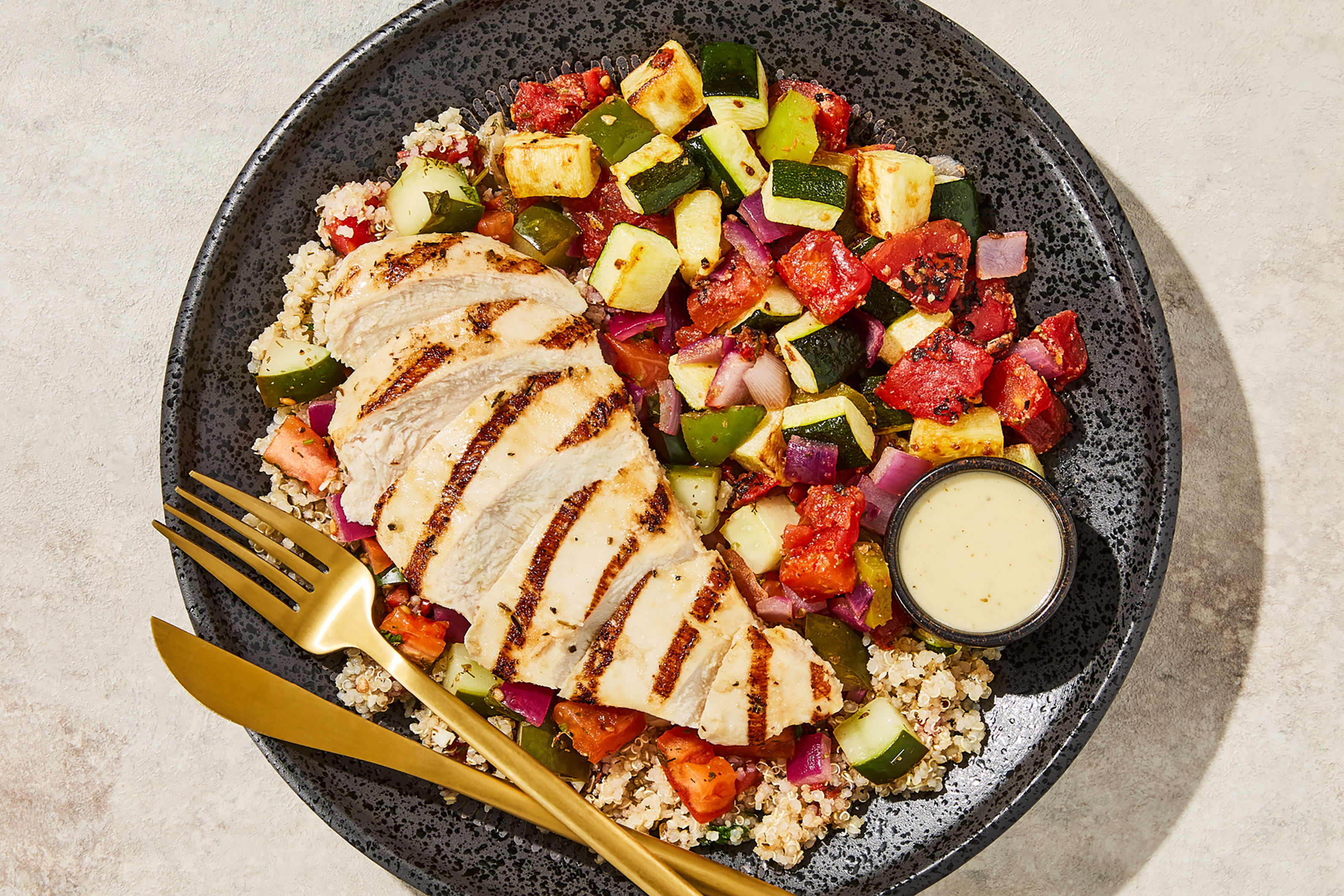 Mykonos-Style Chicken & Quinoa Bowl Recipe | HelloFresh