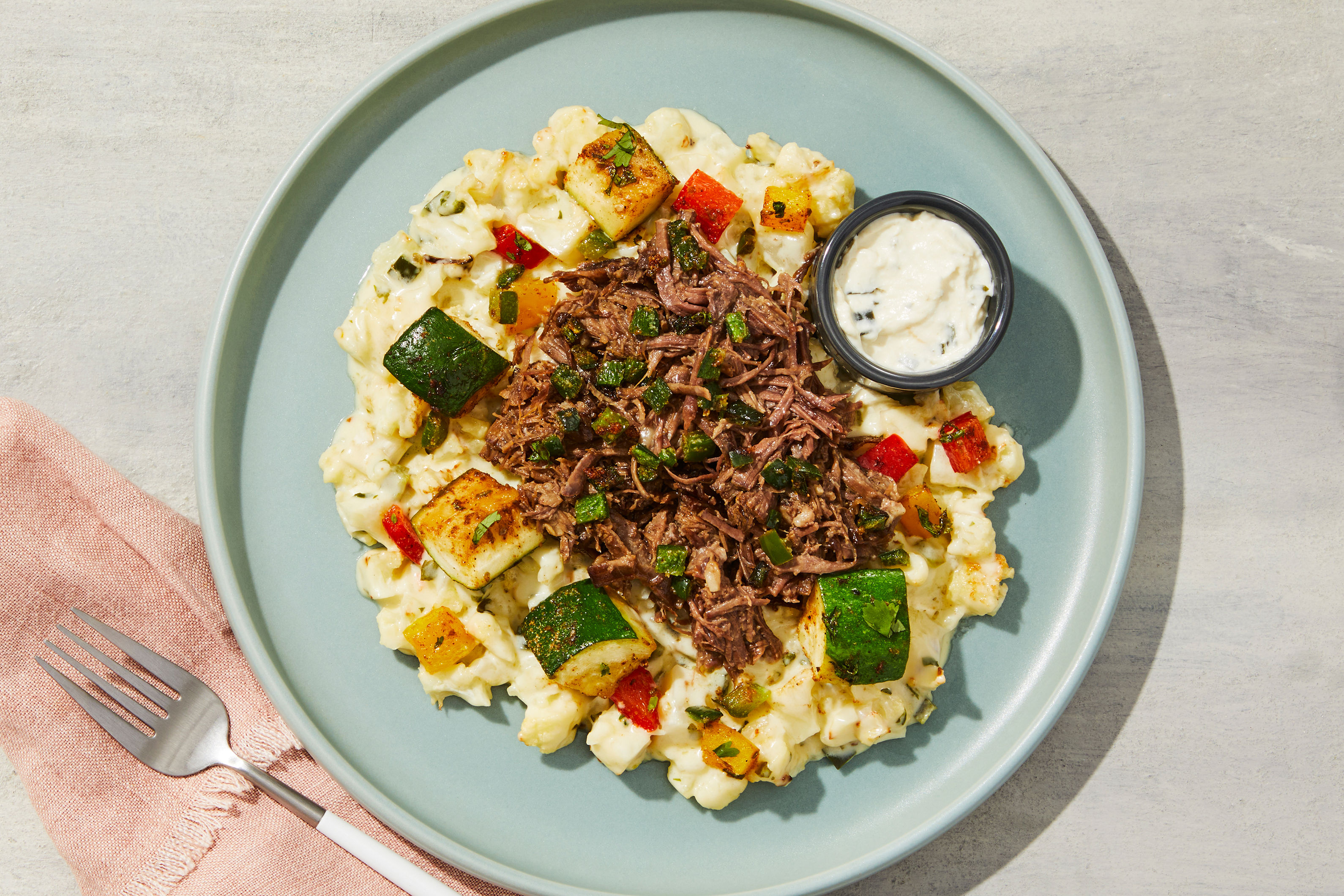 Poblano Cream Shredded Beef Recipe | HelloFresh