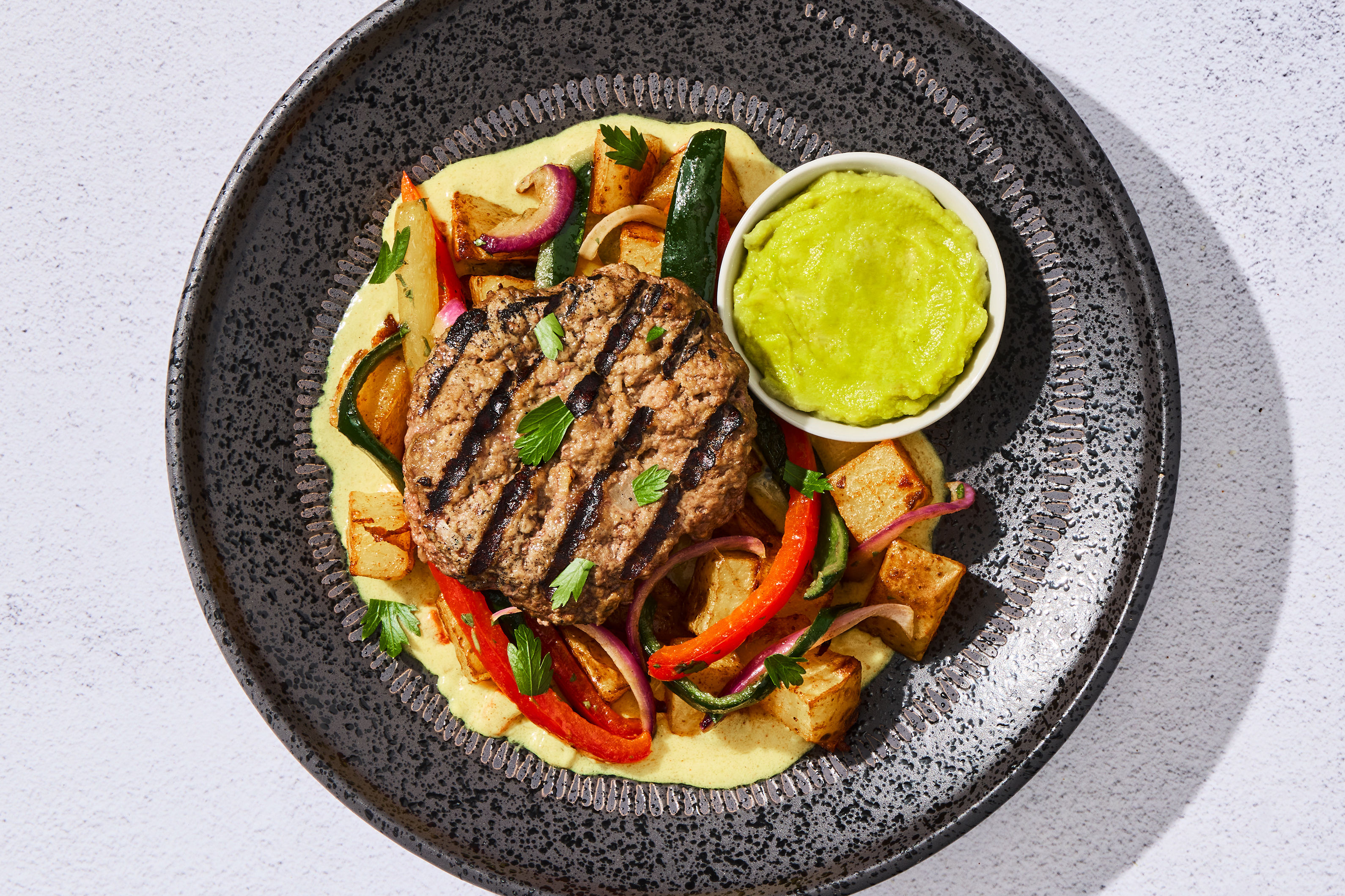 Pepper Jack Guacamole Burger Recipe | HelloFresh