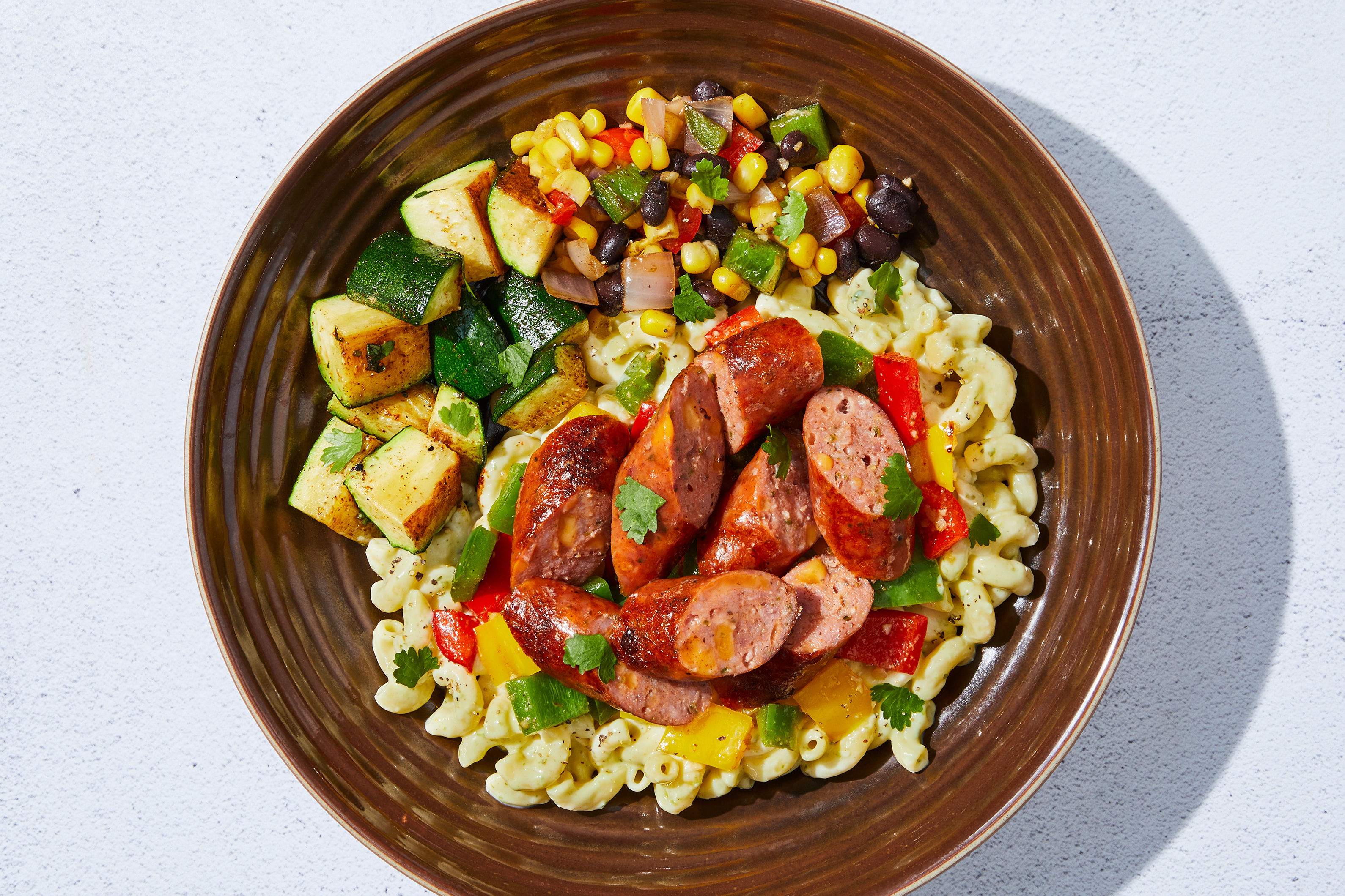 Bison-Pork Sausage & Poblano Macaroni Recipe | HelloFresh