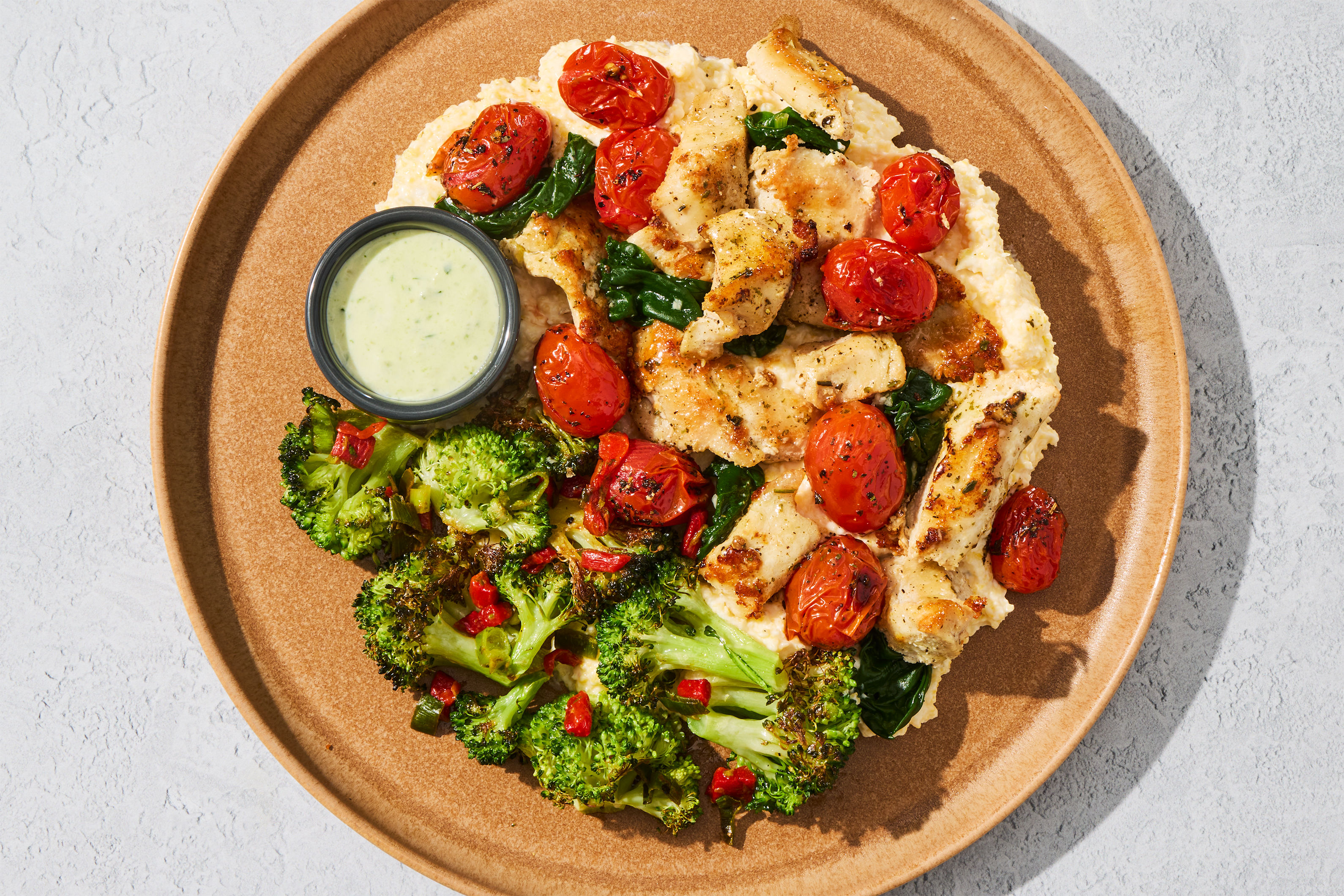 Basil-Parmesan Chicken & Polenta Recipe | HelloFresh