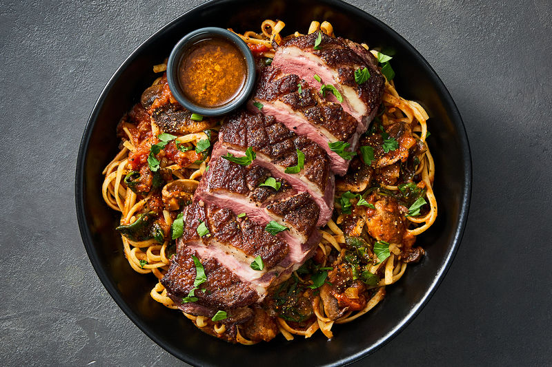 Cacciatore-Inspired Linguine with Duck Breasts Recipe | HelloFresh