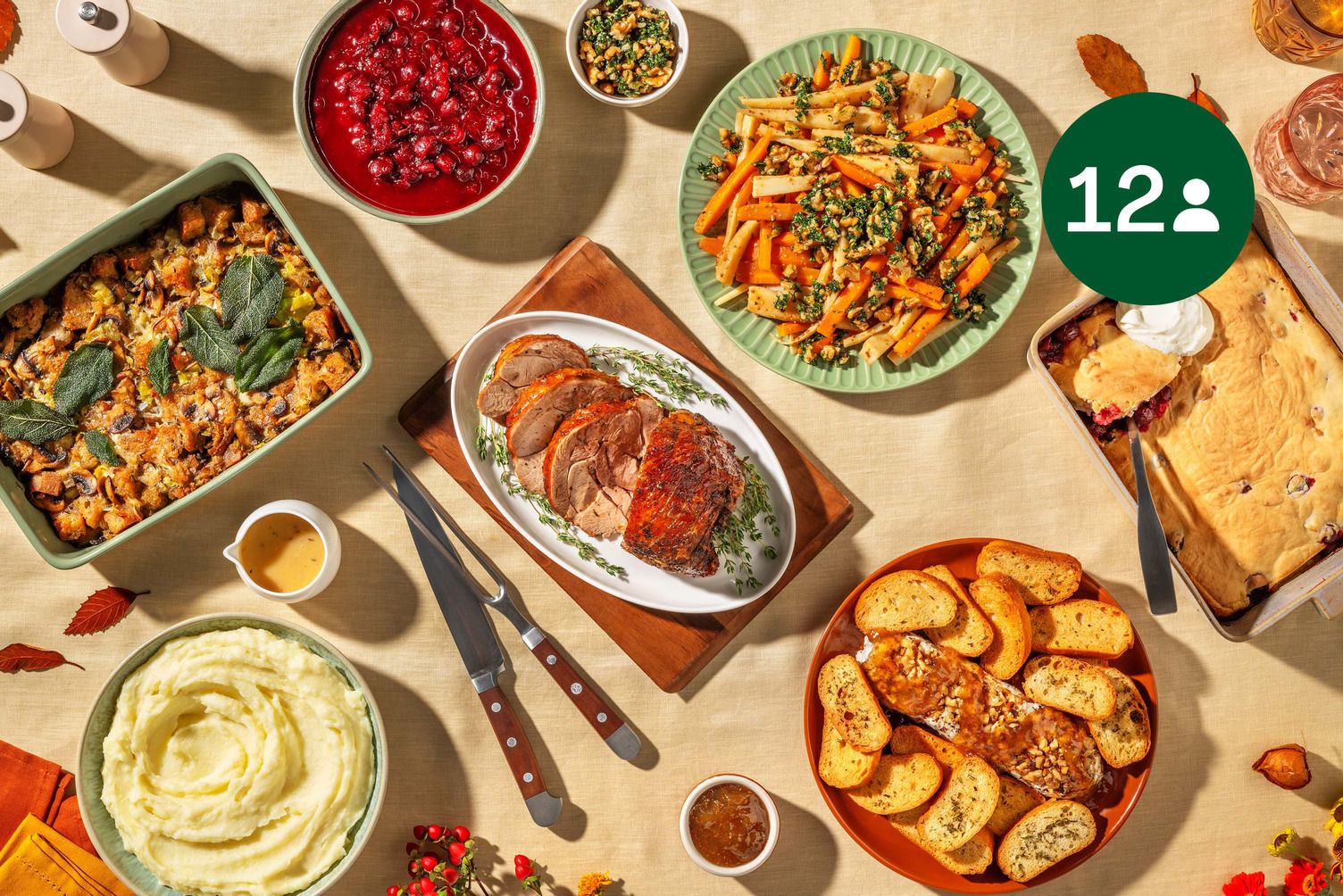12 Person Thanksgiving Feast Bundle Recipe | HelloFresh