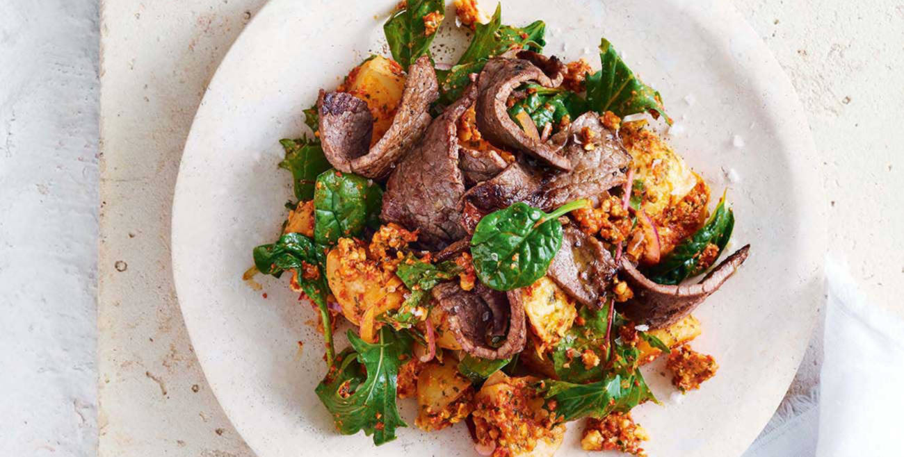 Steak with Marinated Veggie Jumble Recipe | HelloFresh