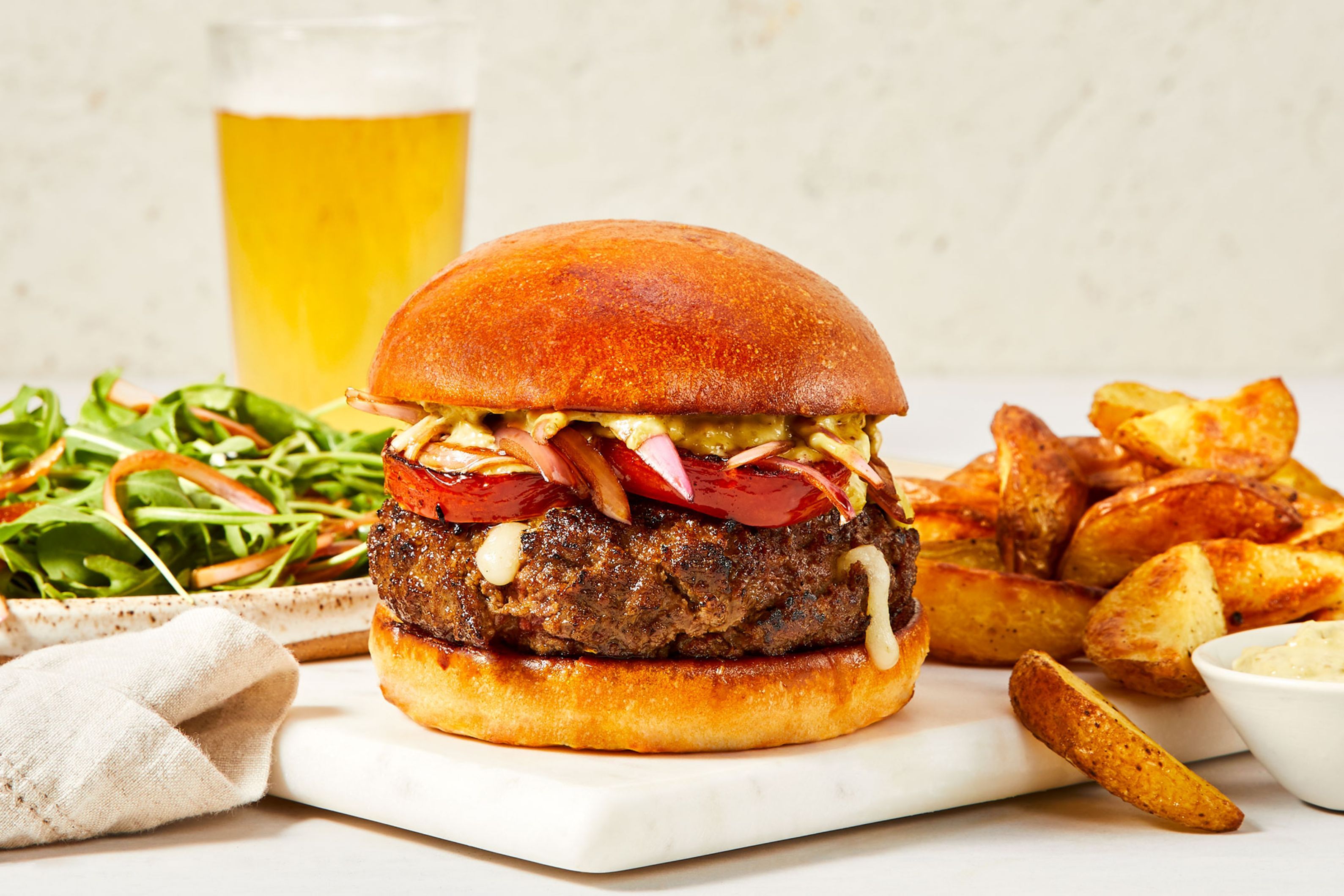 Mozzarella Pesto Burger Recipe | HelloFresh