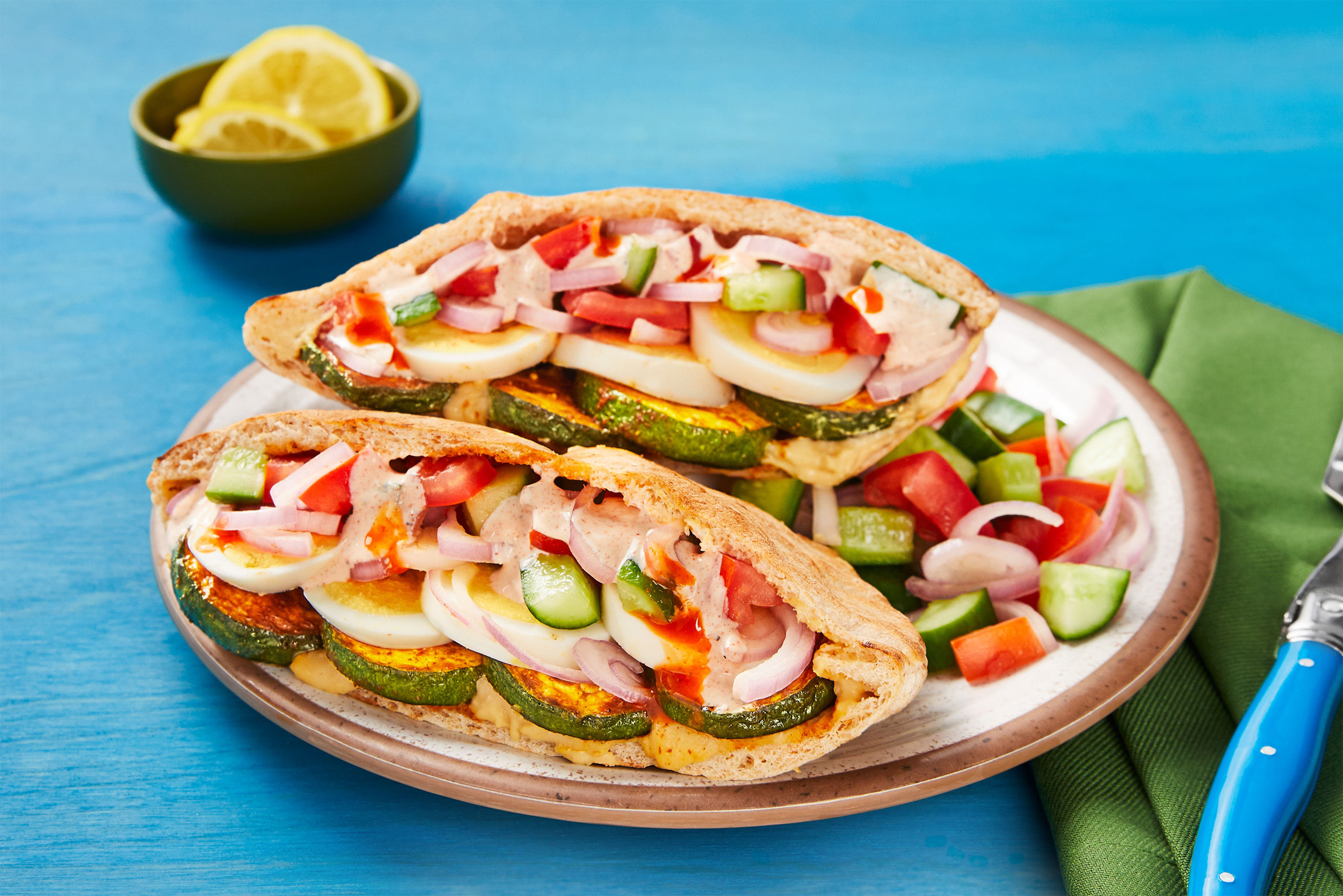 Pita Pockets with Zucchini & Egg Recipe | HelloFresh