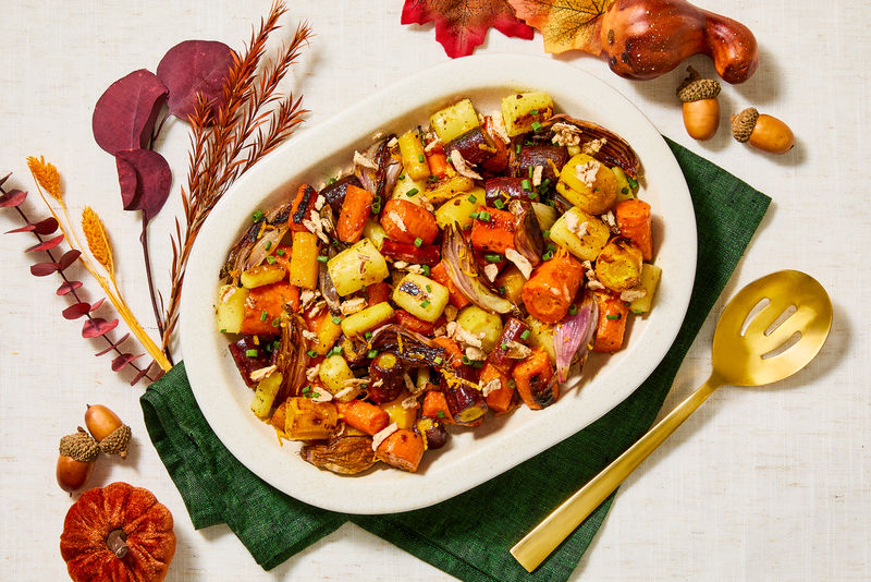 Roasted Rainbow Carrots and Shallots Recipe | HelloFresh