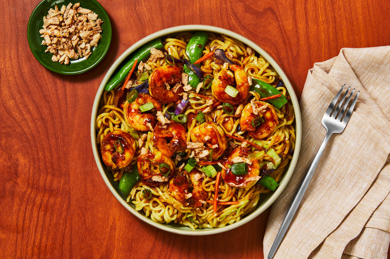Speedy Curried Shrimp Noodles Recipe | HelloFresh