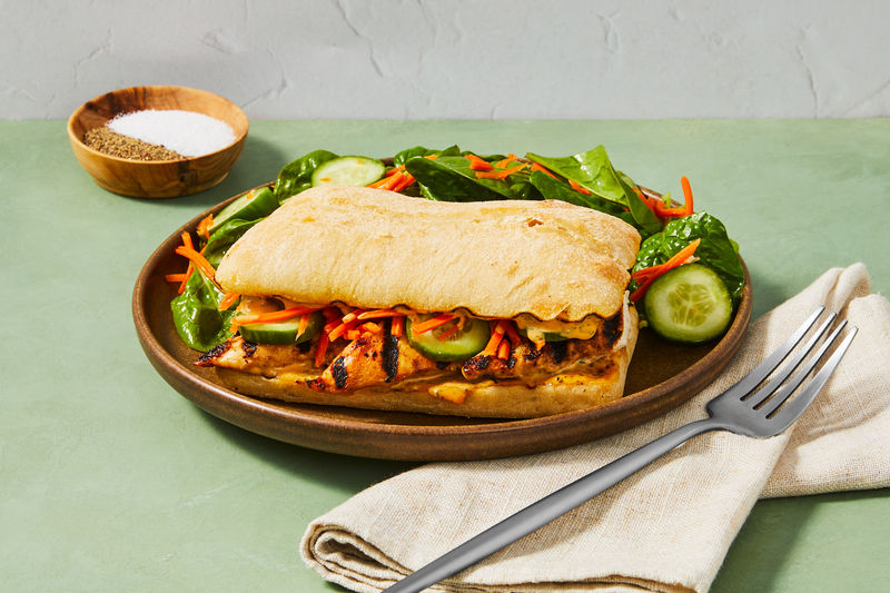 SuperQuick Grilled Chicken Bahn Mi-Style Sandwiches Recipe | HelloFresh