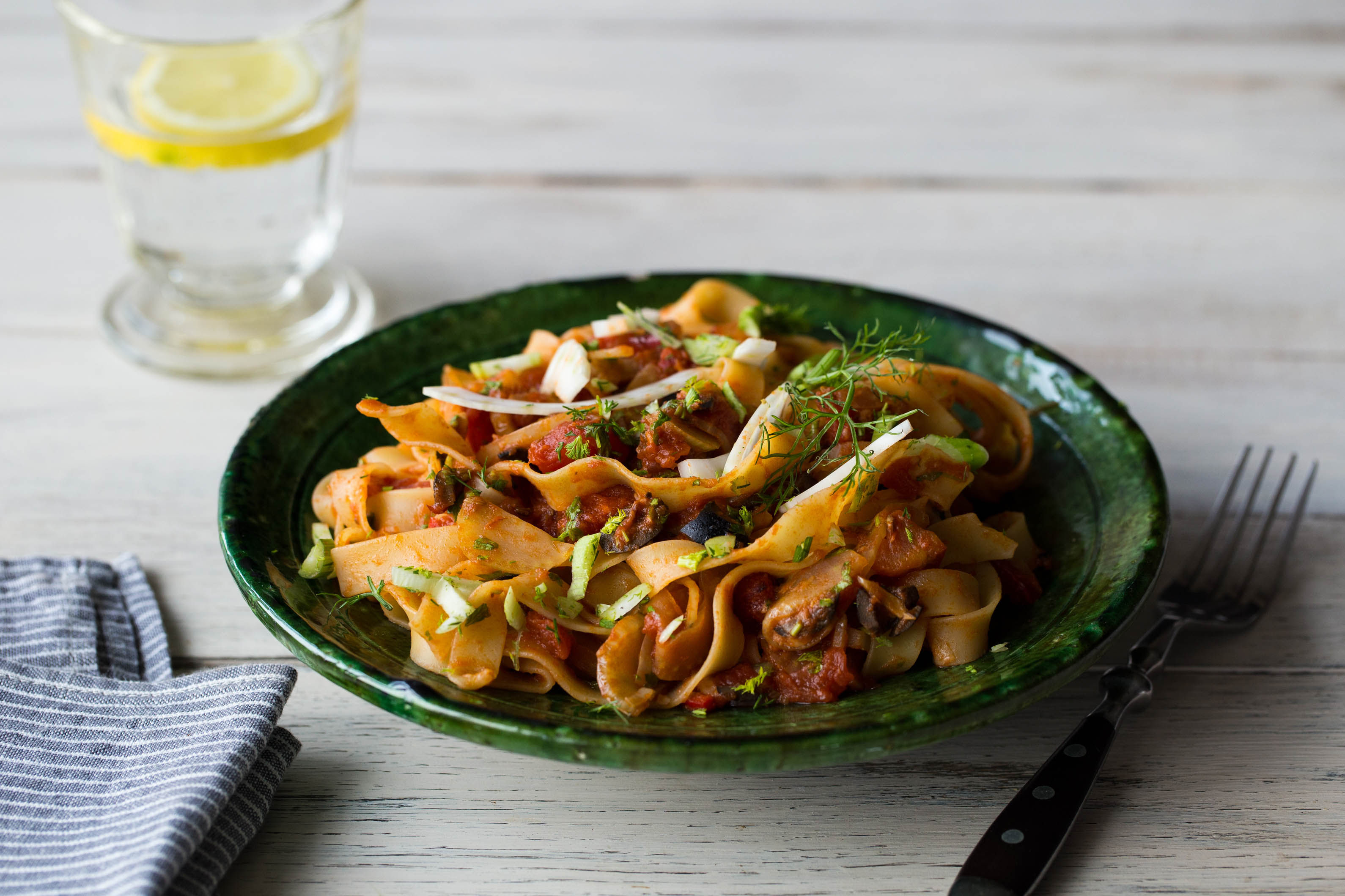 Fennel and Olive Fettuccini Recipe | HelloFresh
