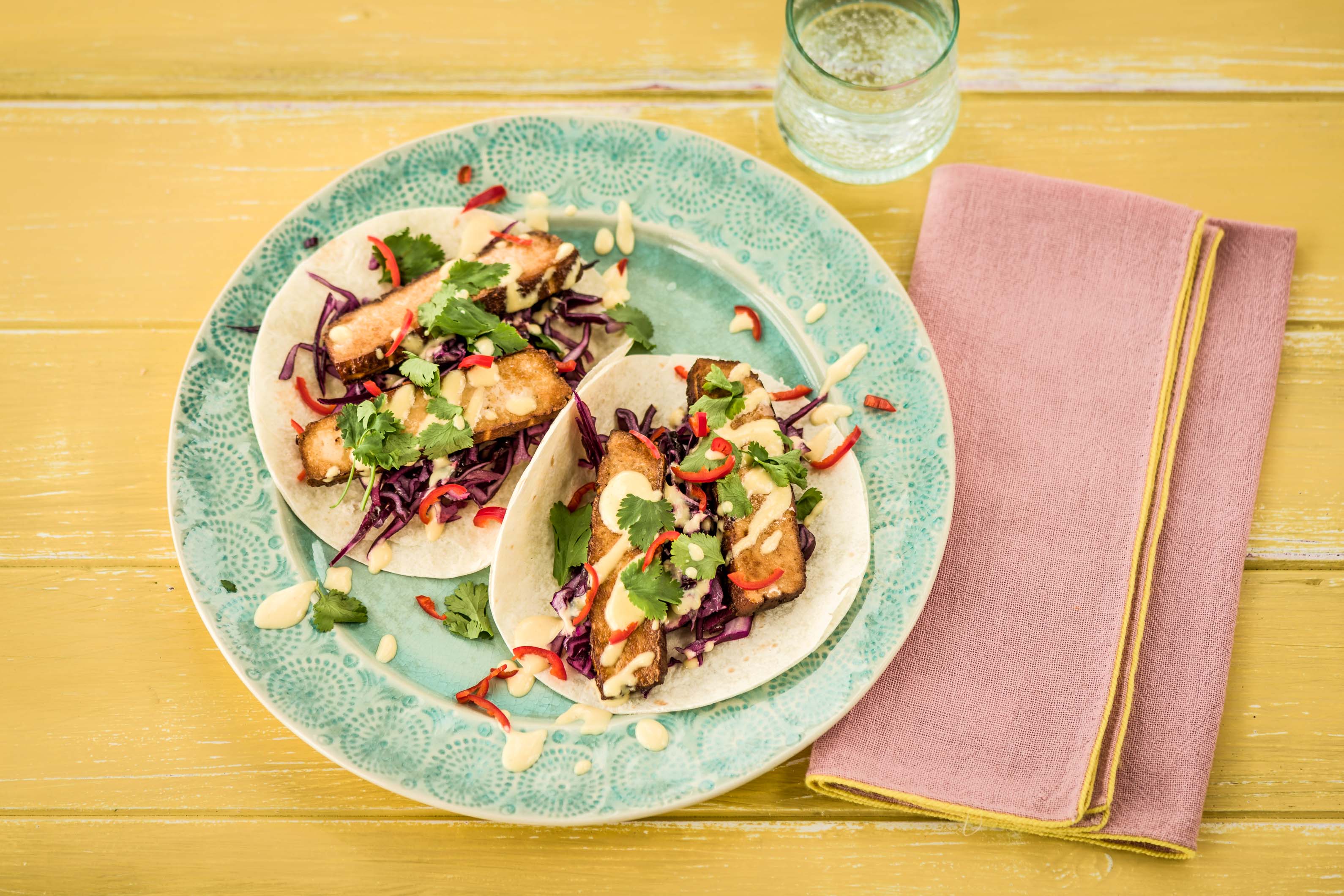 Spicy Tofu Tacos with Mango Mayonnaise Recipe | HelloFresh