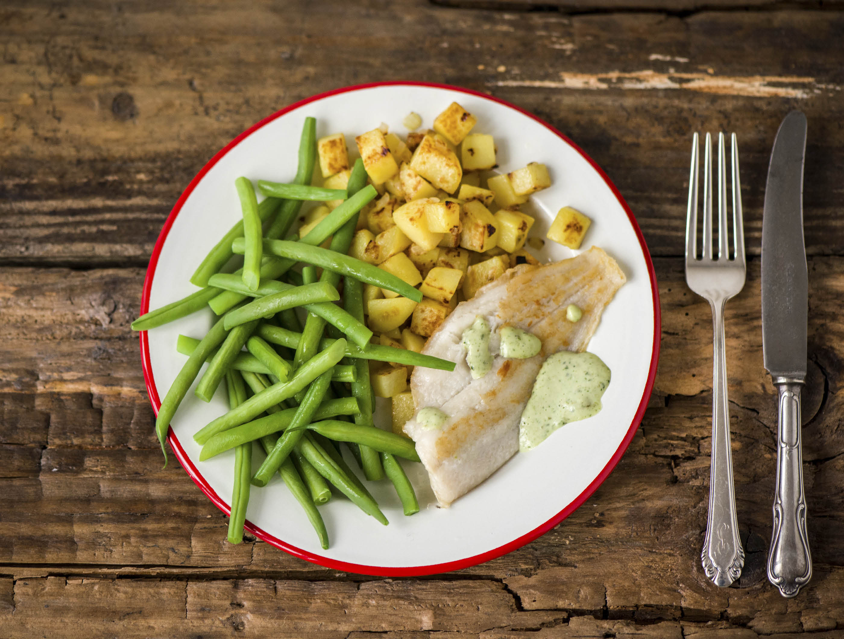 Scholfilet met boontjes en Franse ravigottesaus Recept | HelloFresh