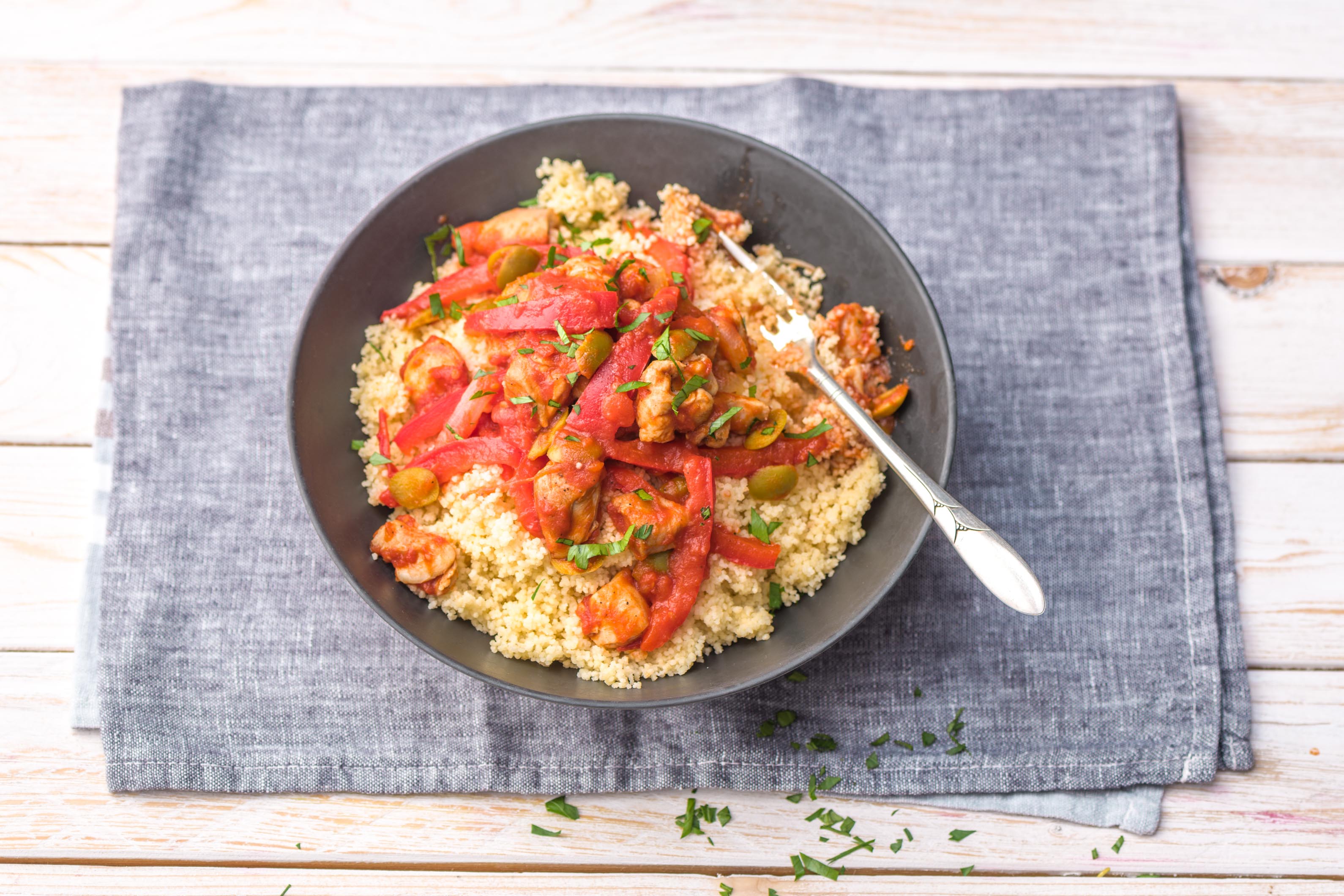 Spanish Chicken Casserole with Couscous Recipe | HelloFresh